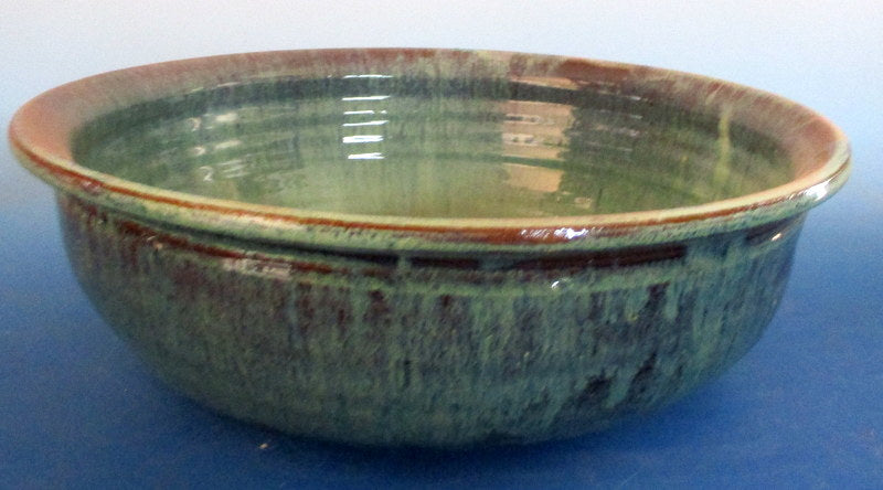 Very Large Green Serving Bowl – Groundhog Blues Pottery